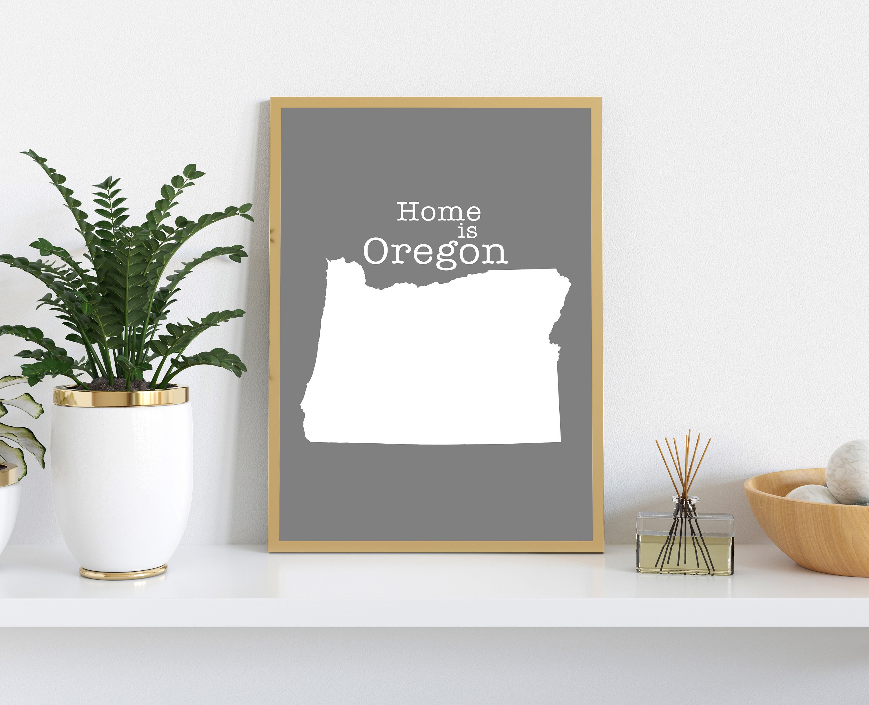 Oregon Map Wall Art Oregon Modern Map Poster Print City Map | Etsy