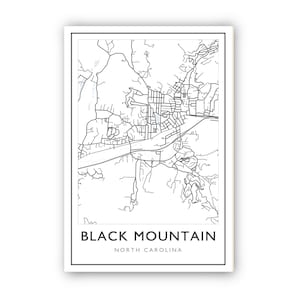 Black Mountain Map, Black Mountain City Road Map , Black Mountain North ...