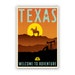 Retro Style Travel Poster, Texas Vintage Rustic Poster Print, Home Wall ...