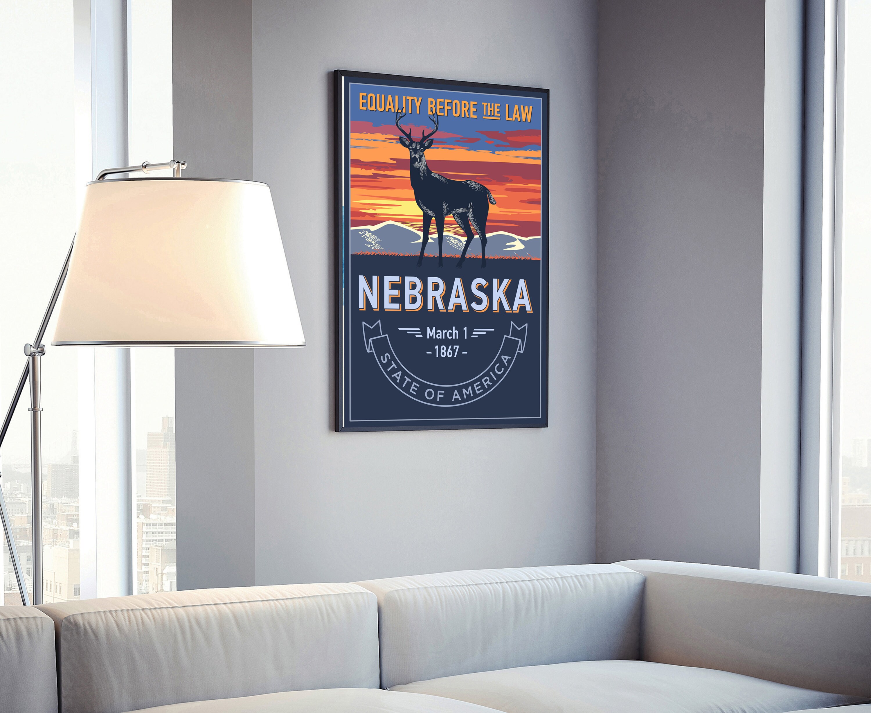 United States Poster Nebraska State Poster Print Nebraska - Etsy