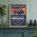 United States Indiana State Poster, Indiana Poster Print, Indiana State ...