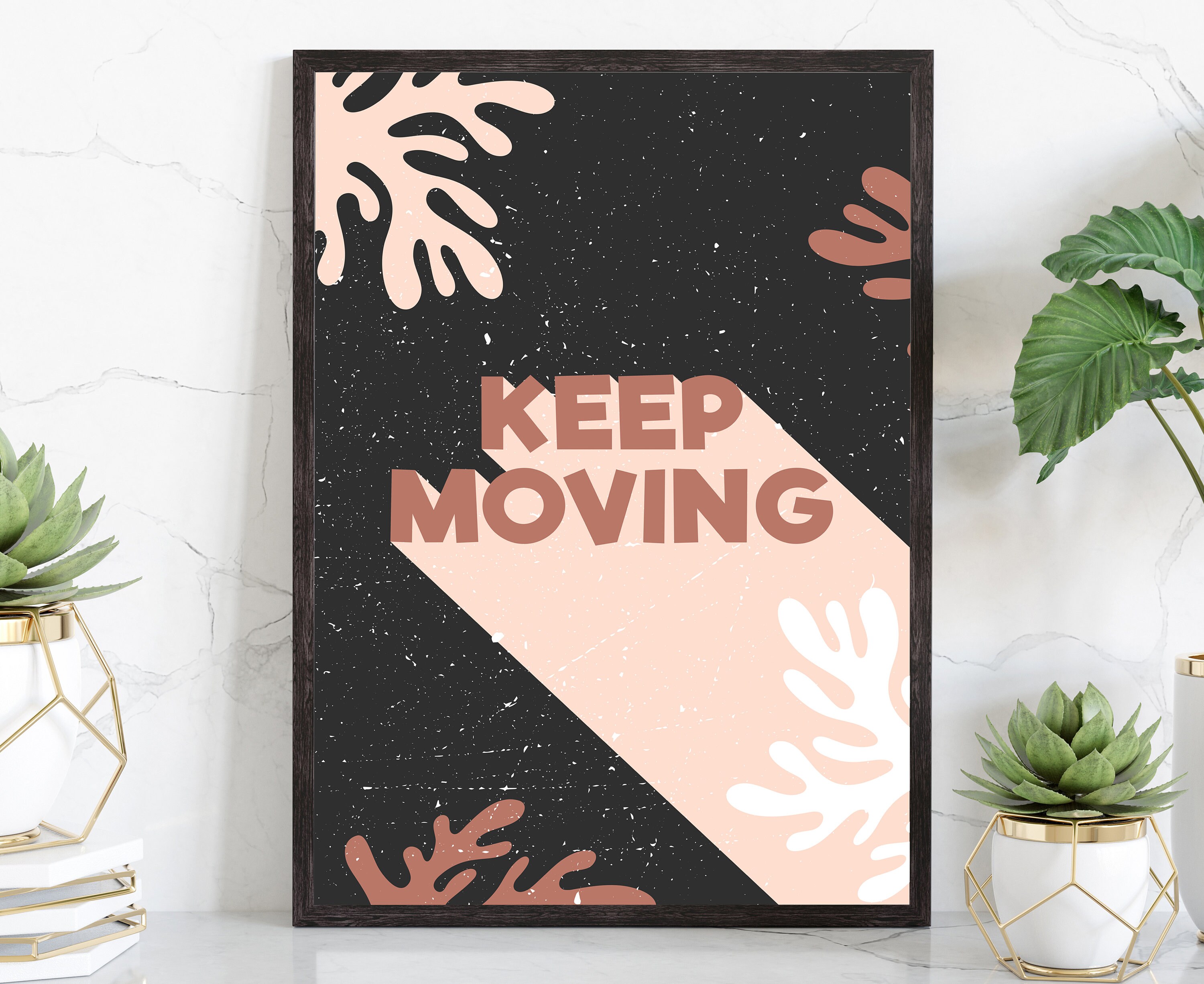 KEEP MOVING Gym Wall Art Gym Poster Gym Prints Fitness - Etsy