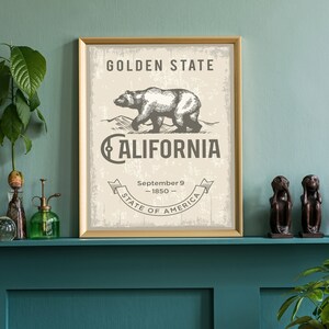 California State Symbol Poster, California State Poster Print ...