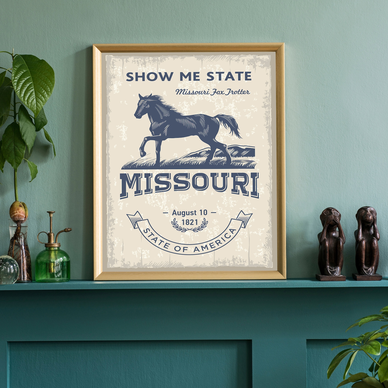 Missouri State Symbol Poster, Missouri State Poster Print, Missouri ...
