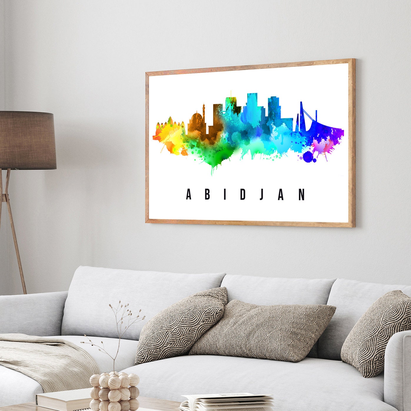 Abidjan Uzbekistan, Skyline Cityscape Poster, Uzbekistan Landmark City ...