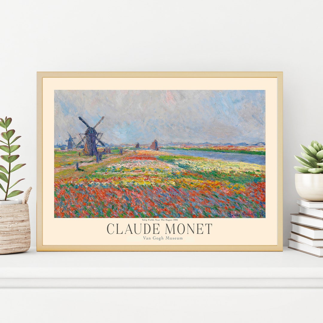 Claude Monet Painting Prints, Museum Gallery Exhibition Poster, Claude ...