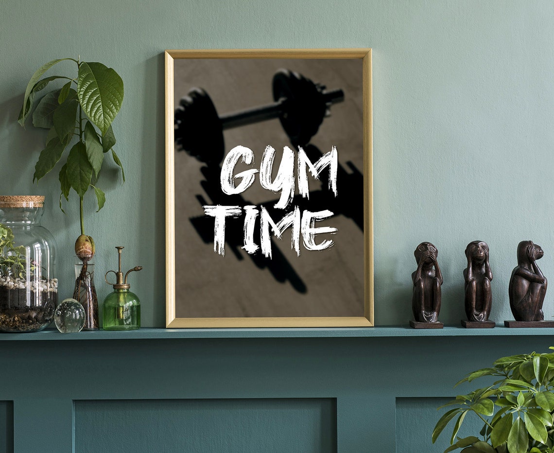 GYM TIME, Gym Posters, Gym Quotes, Poster Prints, Fitness Quotes ...
