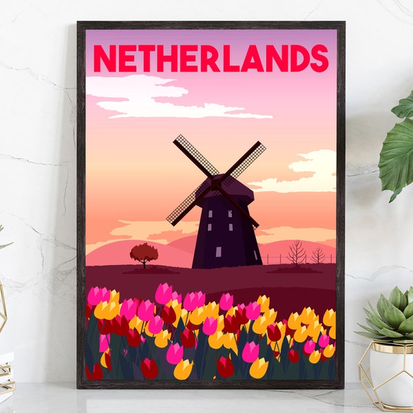 Netherlands Poster - Etsy