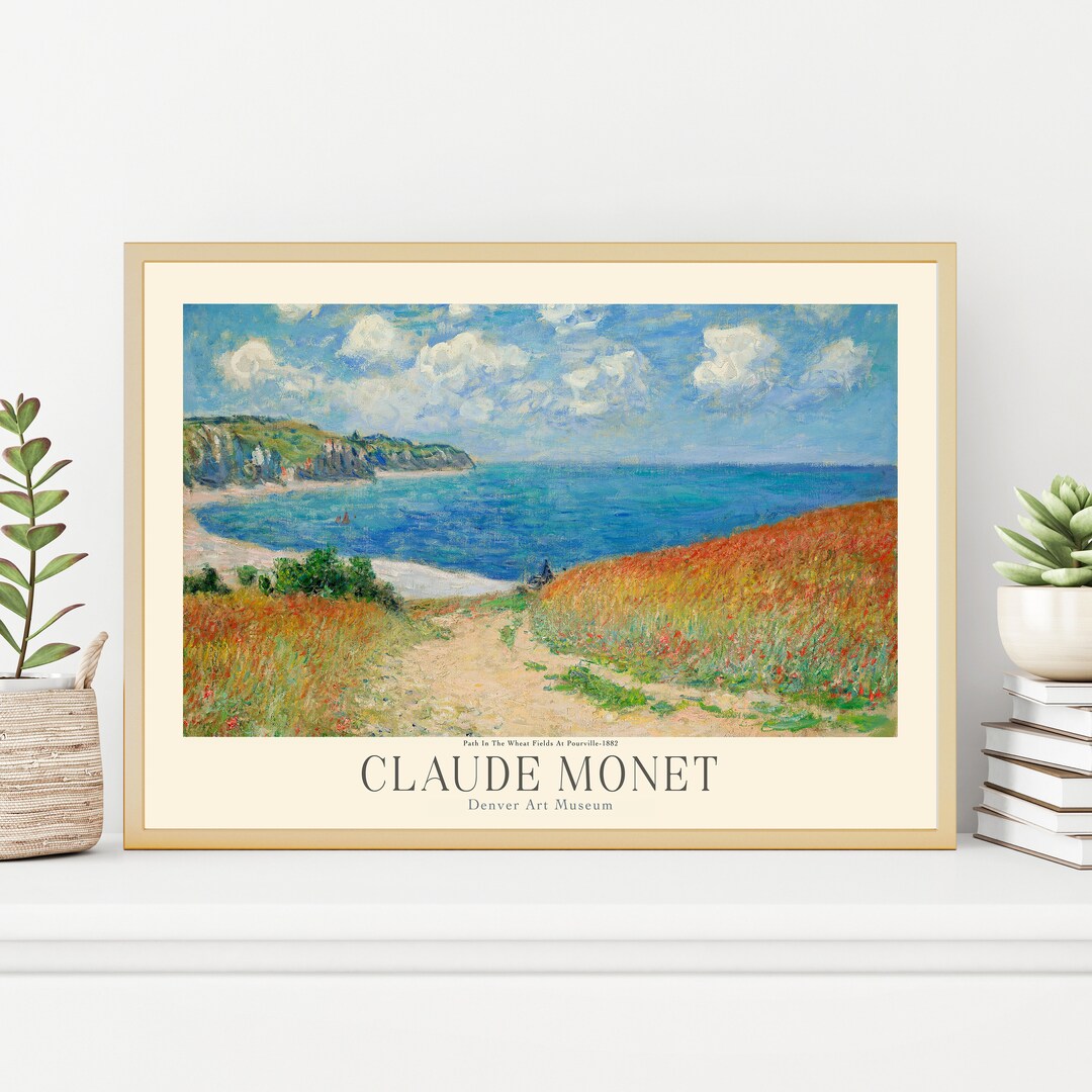 Claude Monet Painting Prints, Museum Gallery Exhibition Poster, Claude ...