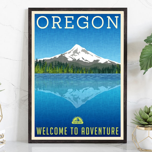 Oregon Poster - Etsy