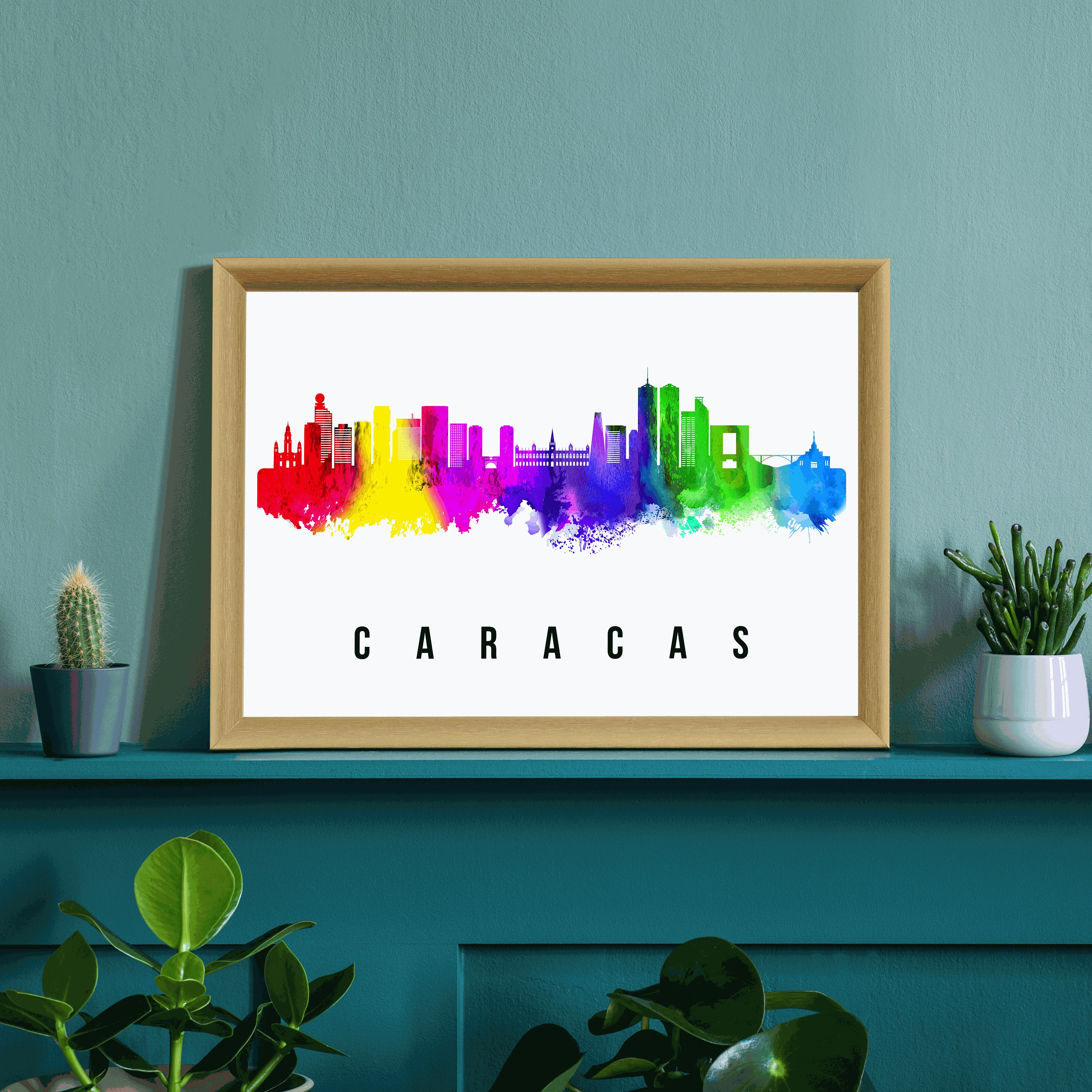 CARACAS - VENEZUALA Poster, Skyline Poster Cityscape and Landmark ...