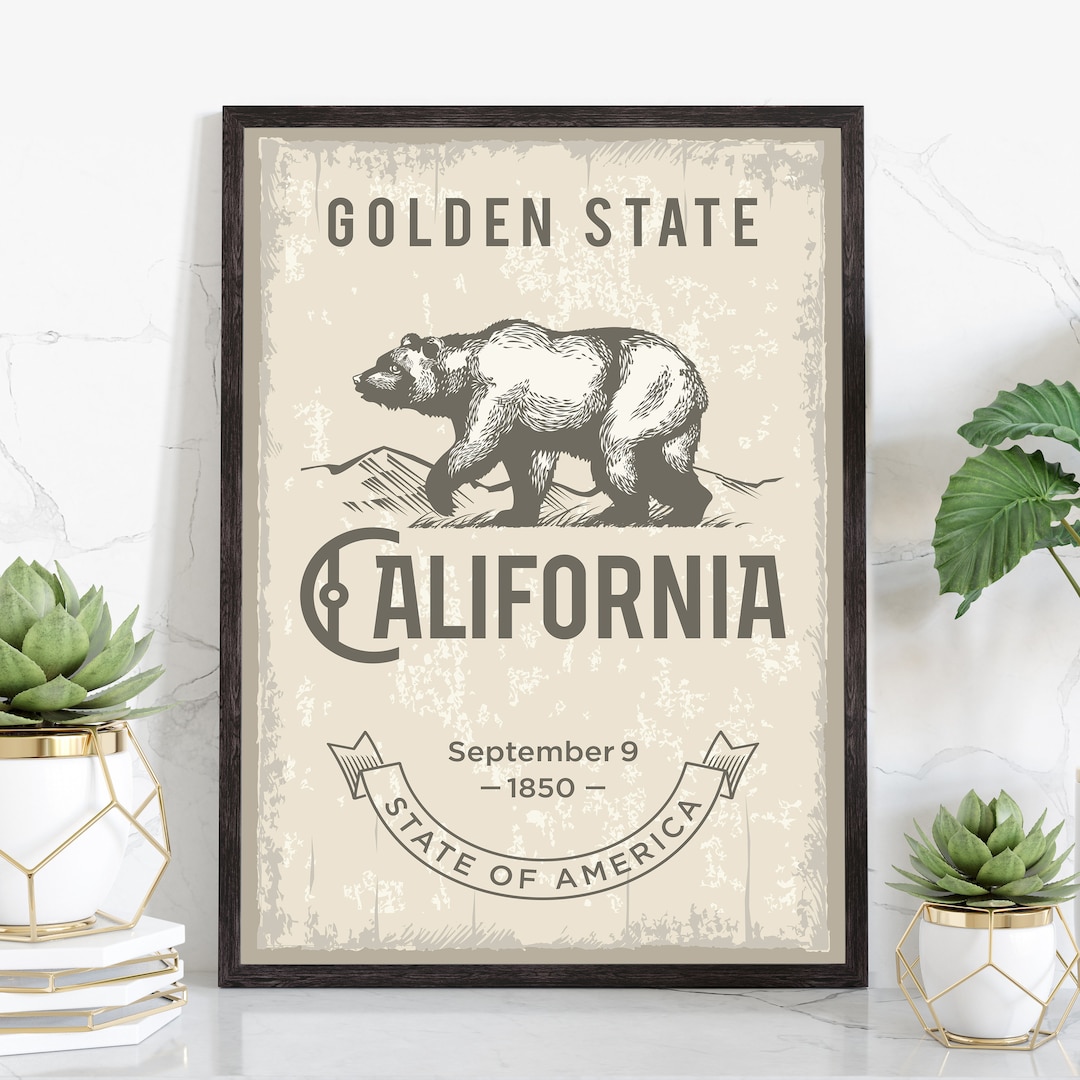 California State Symbol Poster, California State Poster Print ...