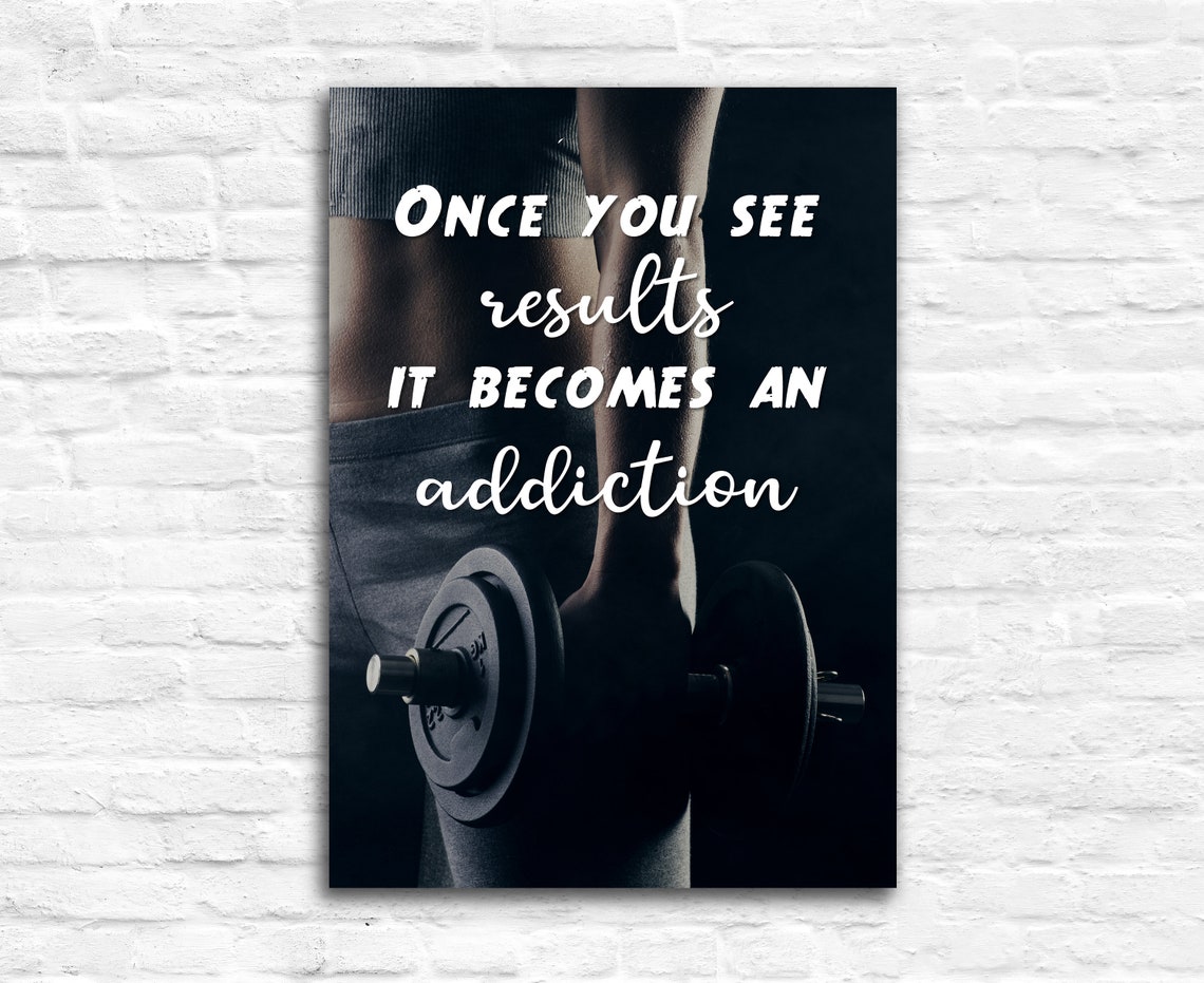 Gym Wall Art Gym Poster Gym Quote Gym Décor Home Gym Home - Etsy