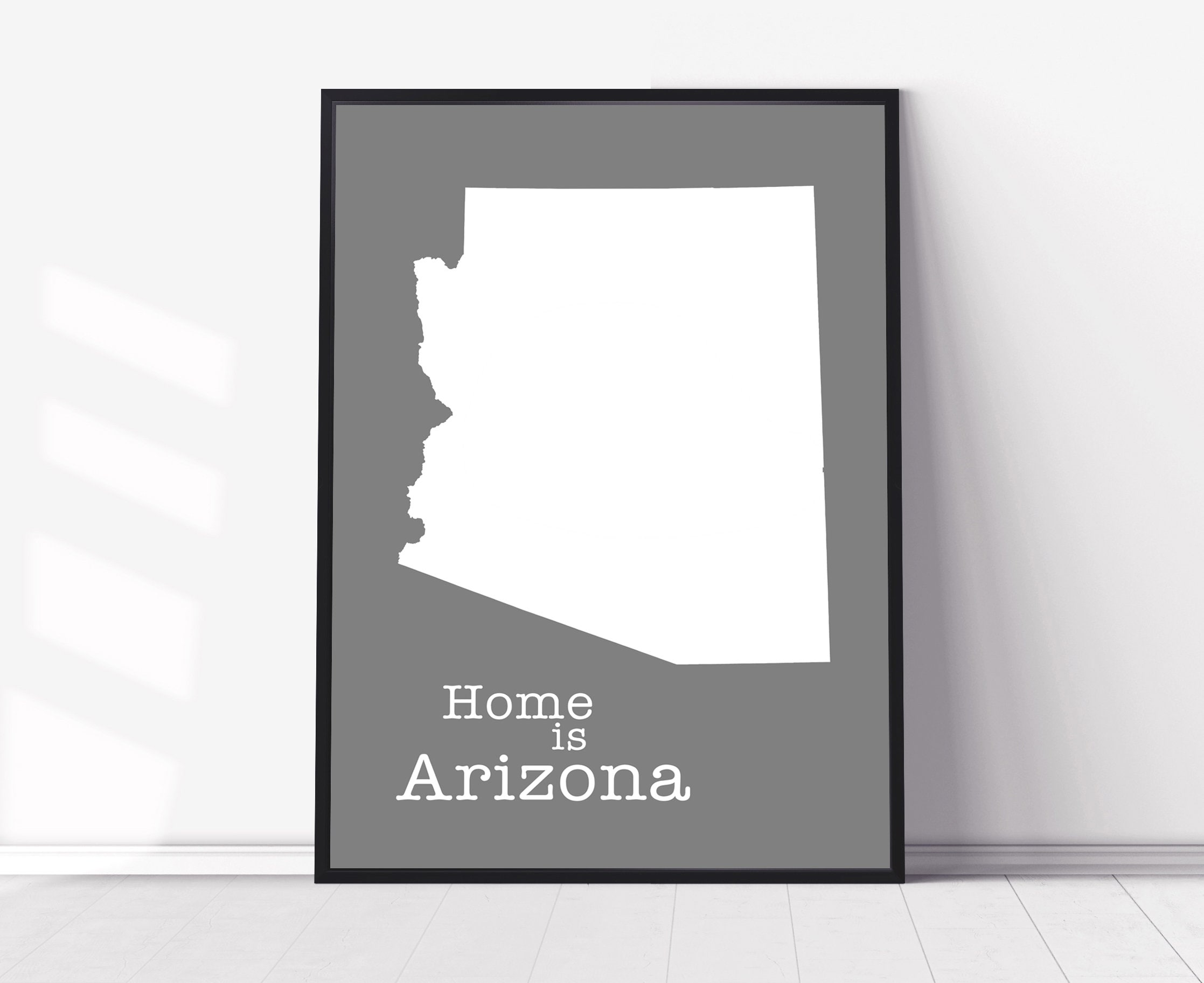 Arizona Map Wall Art Arizona Map Poster Print City map wall | Etsy
