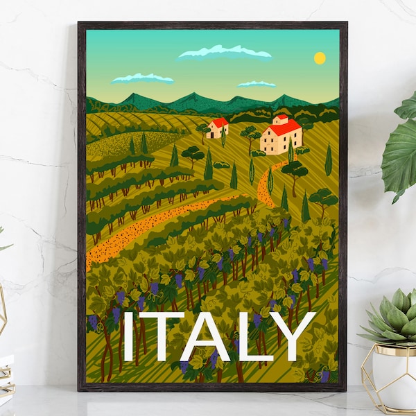 Italy Travel Poster - Etsy