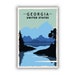 Retro Style Travel Poster Georgia Vintage Rustic Poster - Etsy
