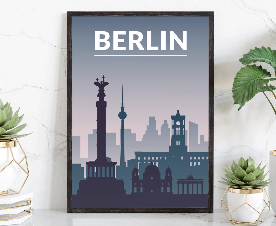 Retro Style Travel Poster, German Vintage Rustic Poster Print, Home ...