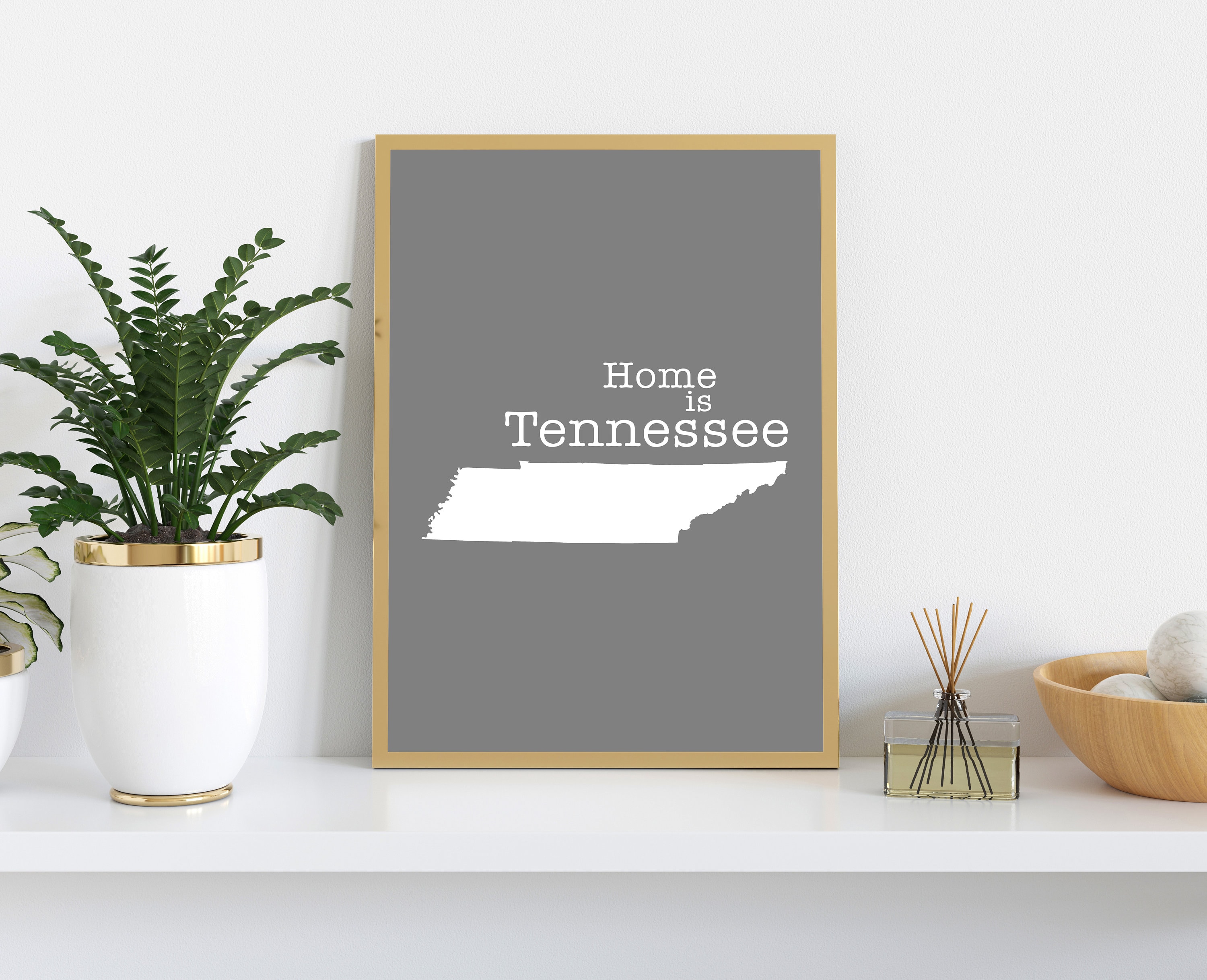Tennessee Map Wall Art Tennessee Modern Map Poster Print - Etsy