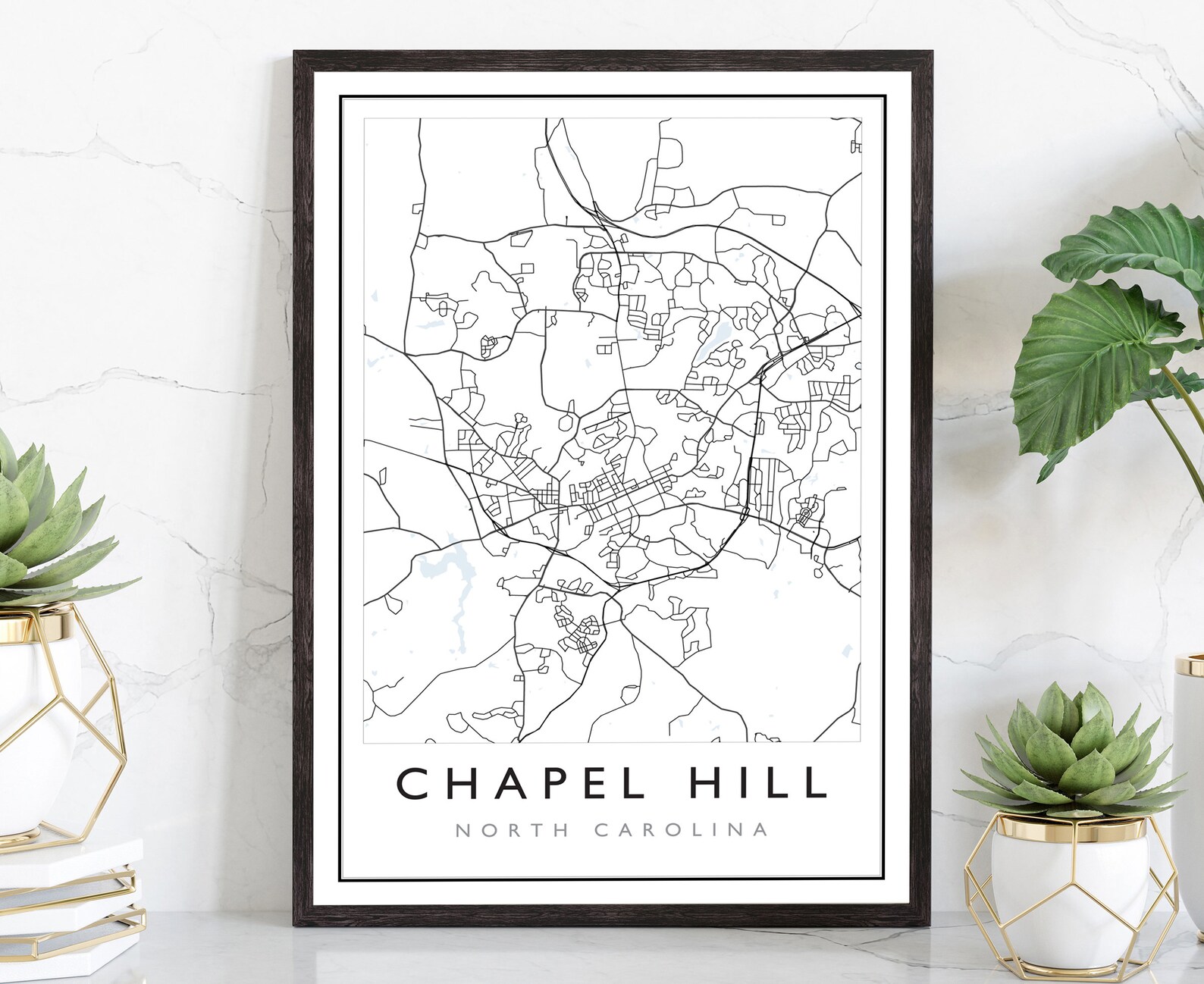 Chapel Hill City Map Chapel Hill City Road Map Poster Chapel - Etsy UK