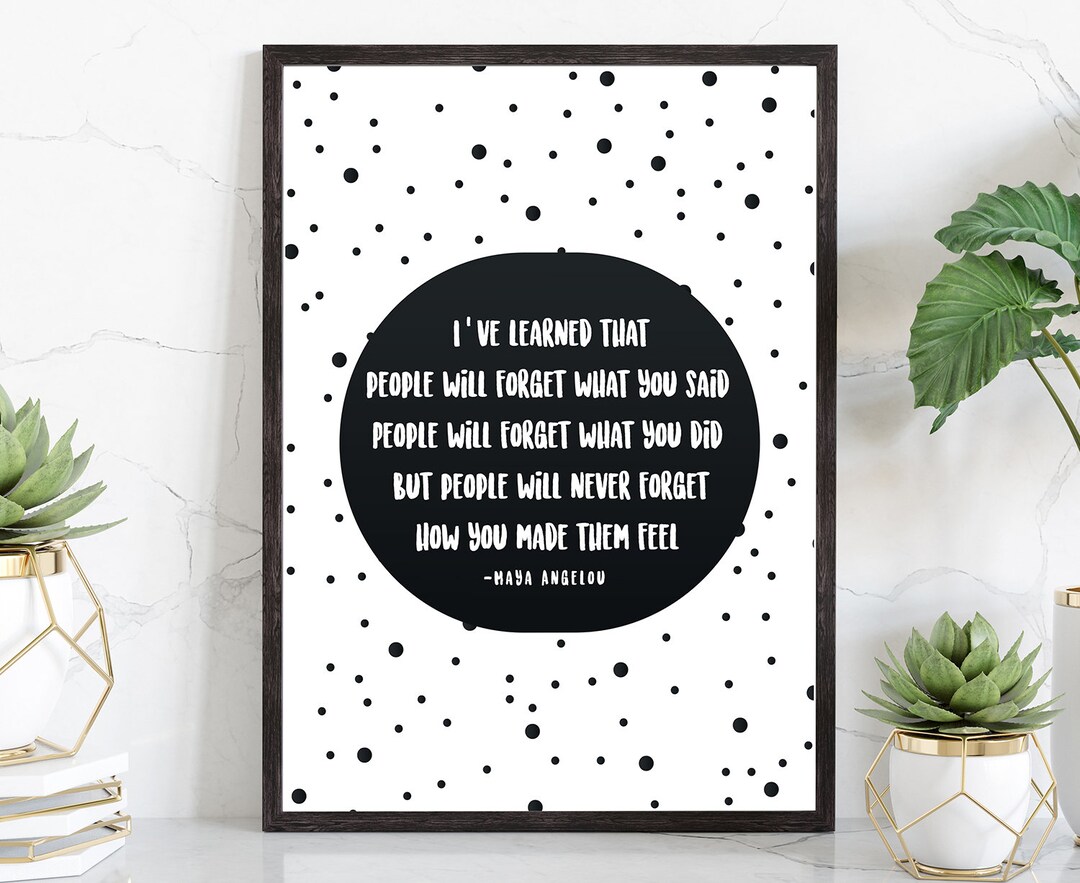Maya Angelou Quotes, Home Wall Decoration, Office Wall Decoration ...