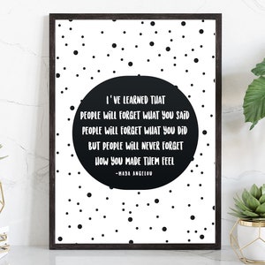 Maya Angelou Quotes, Home Wall Decoration, Office Wall Decoration ...