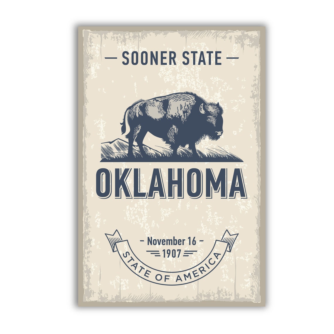 Oklahoma State Symbol Poster Oklahoma State Poster Print - Etsy