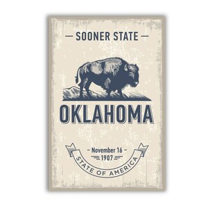 Oklahoma State Symbol Poster, Oklahoma State Poster Print, Oklahoma ...