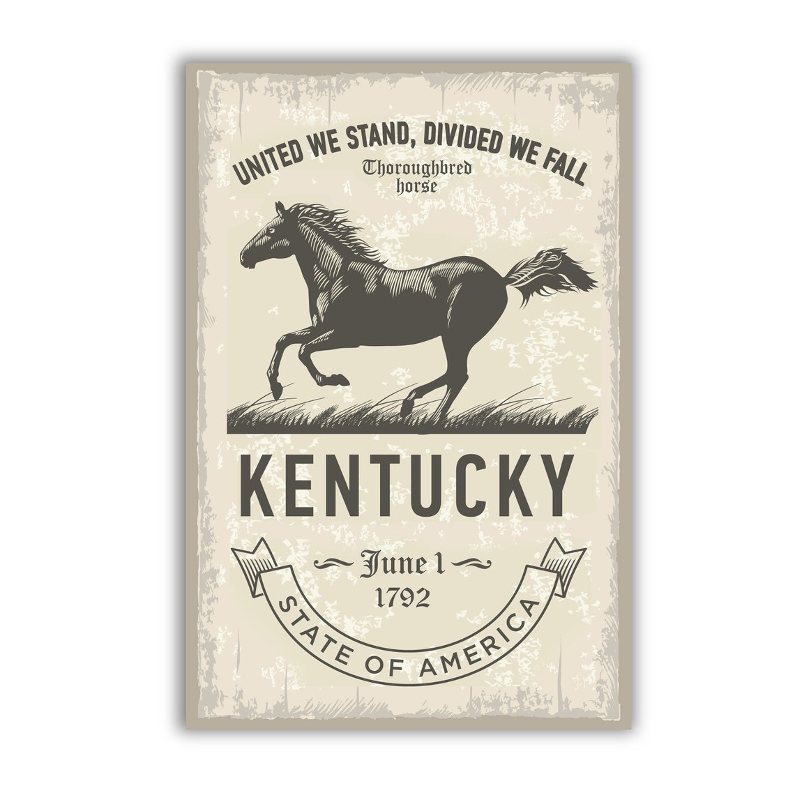 Kentucky State Symbol Poster Kentucky State Poster Print - Etsy