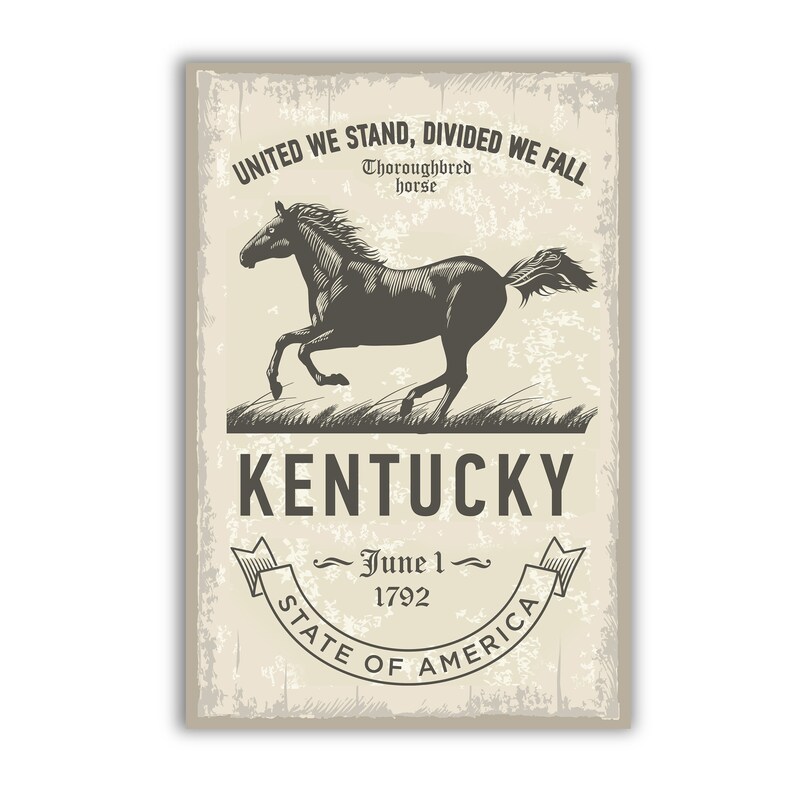 Kentucky State Symbol Poster Kentucky State Poster Print - Etsy