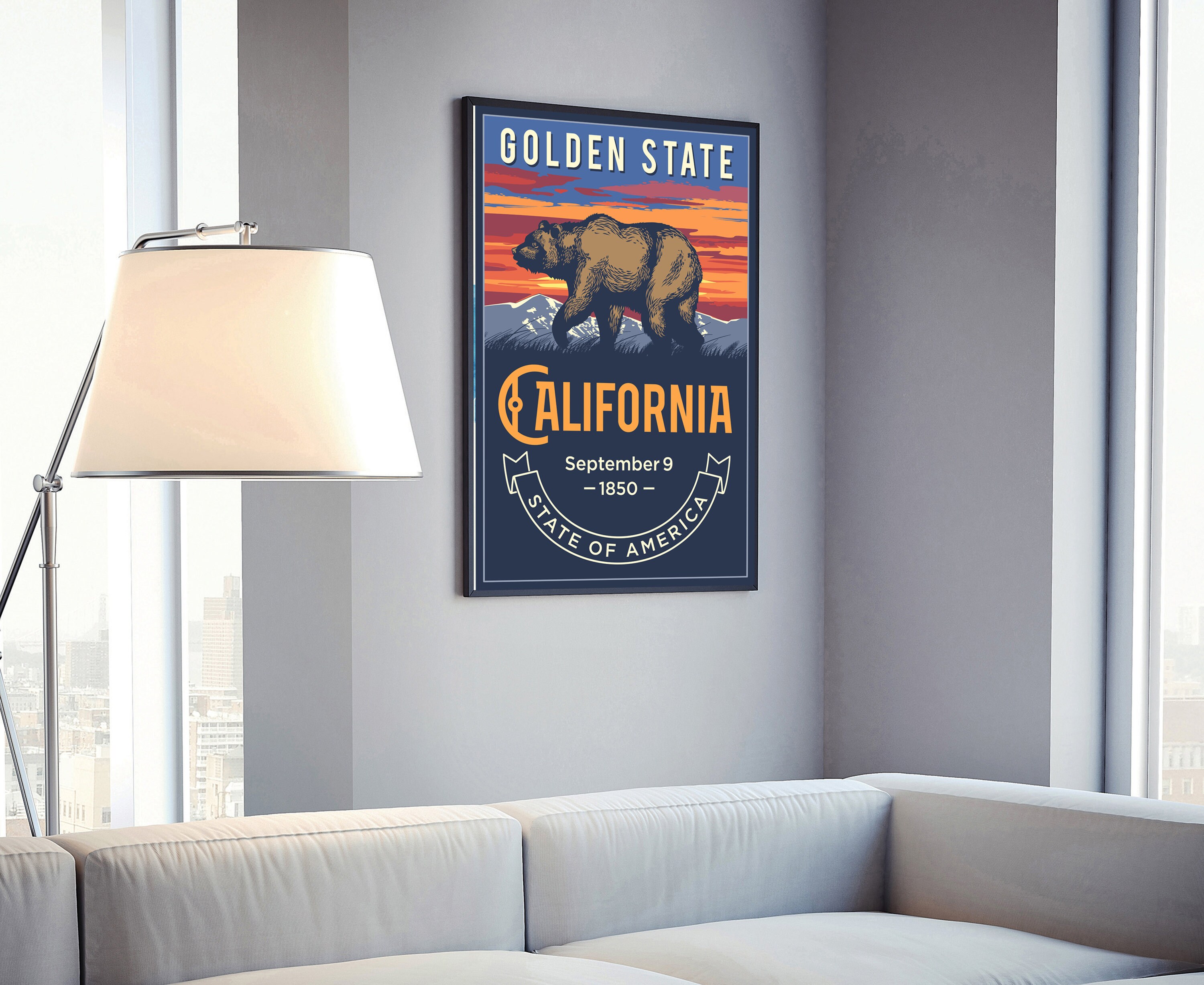 United States California State Poster California Poster - Etsy