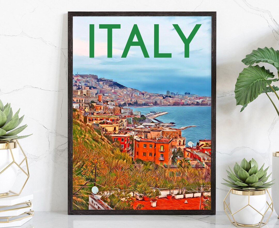 ITALY Travel Poster, Italy Cityscape and Landmark Poster Wall Art, Home ...