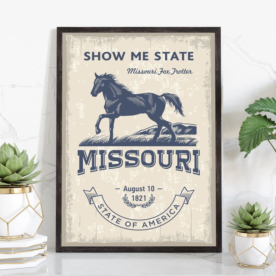 Missouri State Symbol Poster, Missouri State Poster Print, Missouri ...