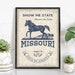 Missouri State Symbol Poster, Missouri State Poster Print, Missouri ...
