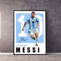 Lionel Messi - 4K Poster - Etsy