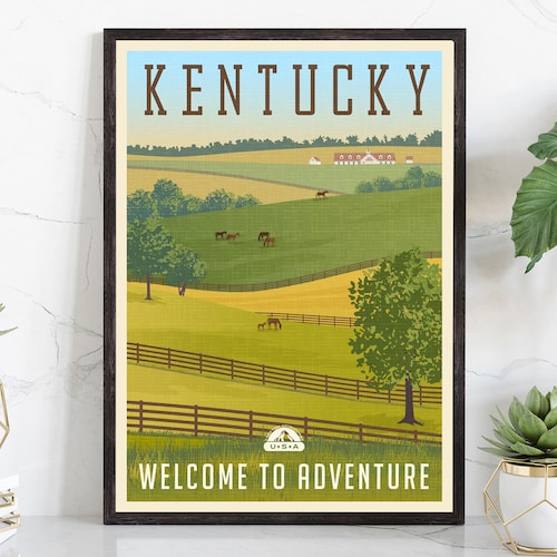 Retro Style Travel Poster Wisconsin Vintage Rustic Poster - Etsy