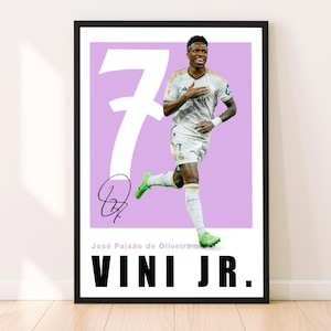 Vini Jr Posters, Famous Soccer Players, Vinicius Junior, Brazilian ...
