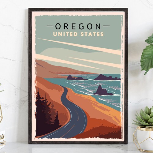 Retro Style Travel Poster Texas Vintage Rustic Poster Print - Etsy