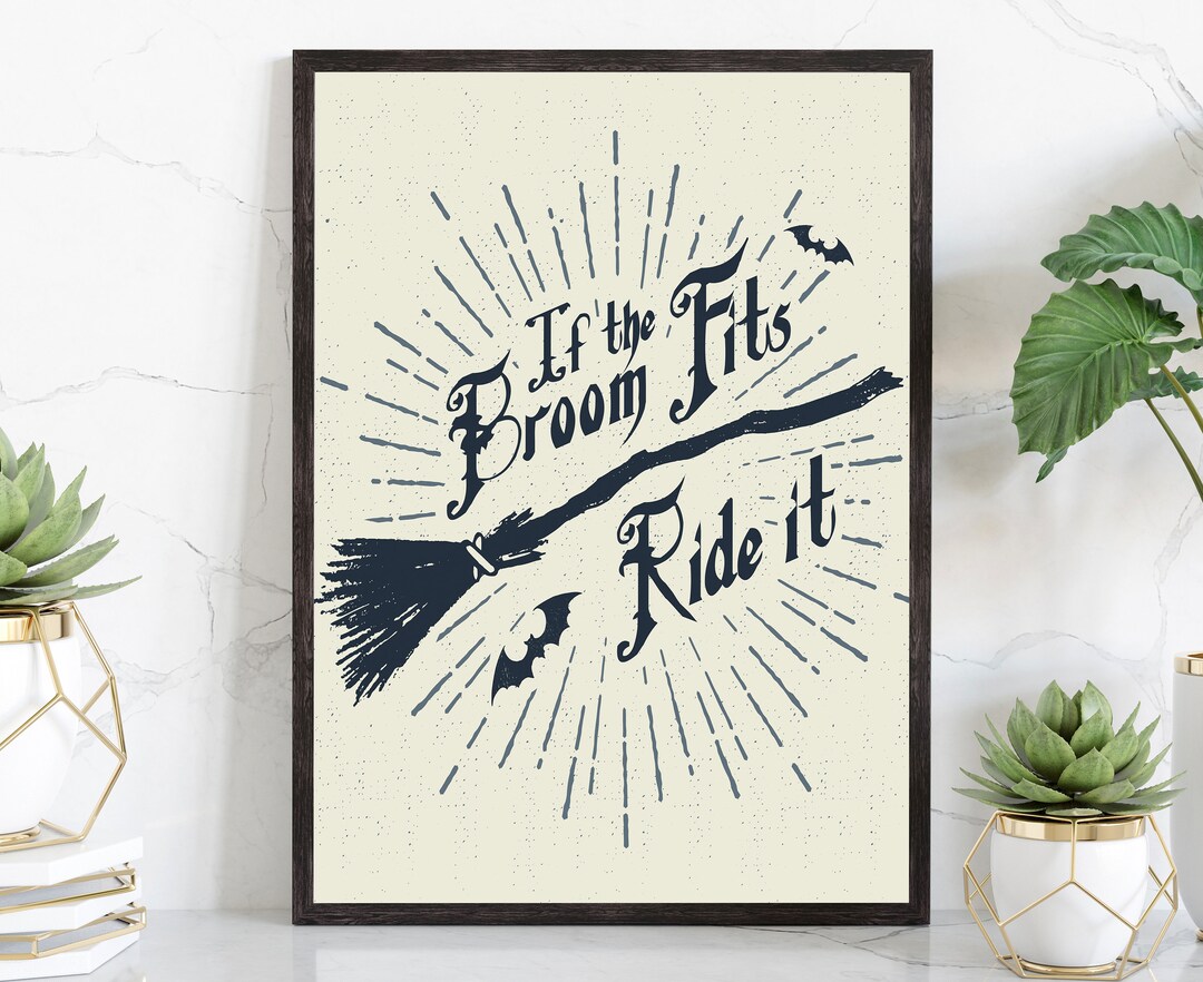 If the Broom Fits Ride It, Gym Poster, Gym Wall Art, Gym Prints, Gym ...