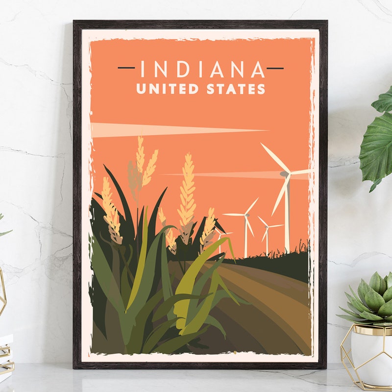 Indiana Art - Etsy