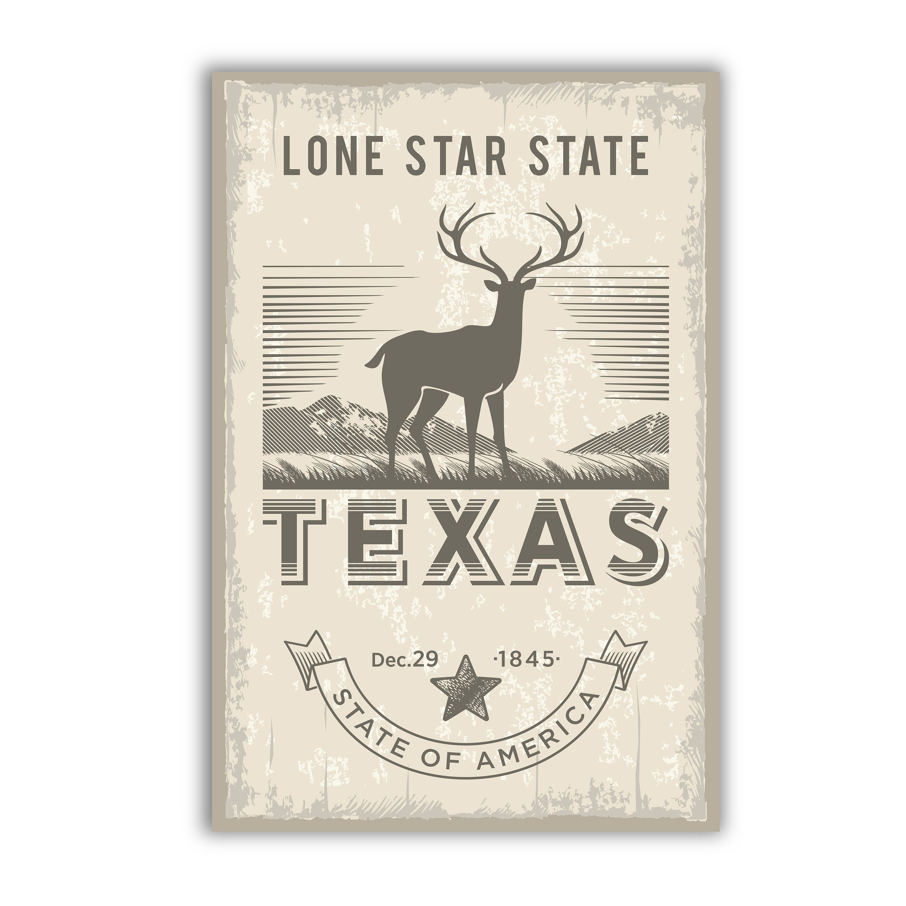 Texas State Symbol Poster, South Texas Poster Print, Texas State Emblem ...