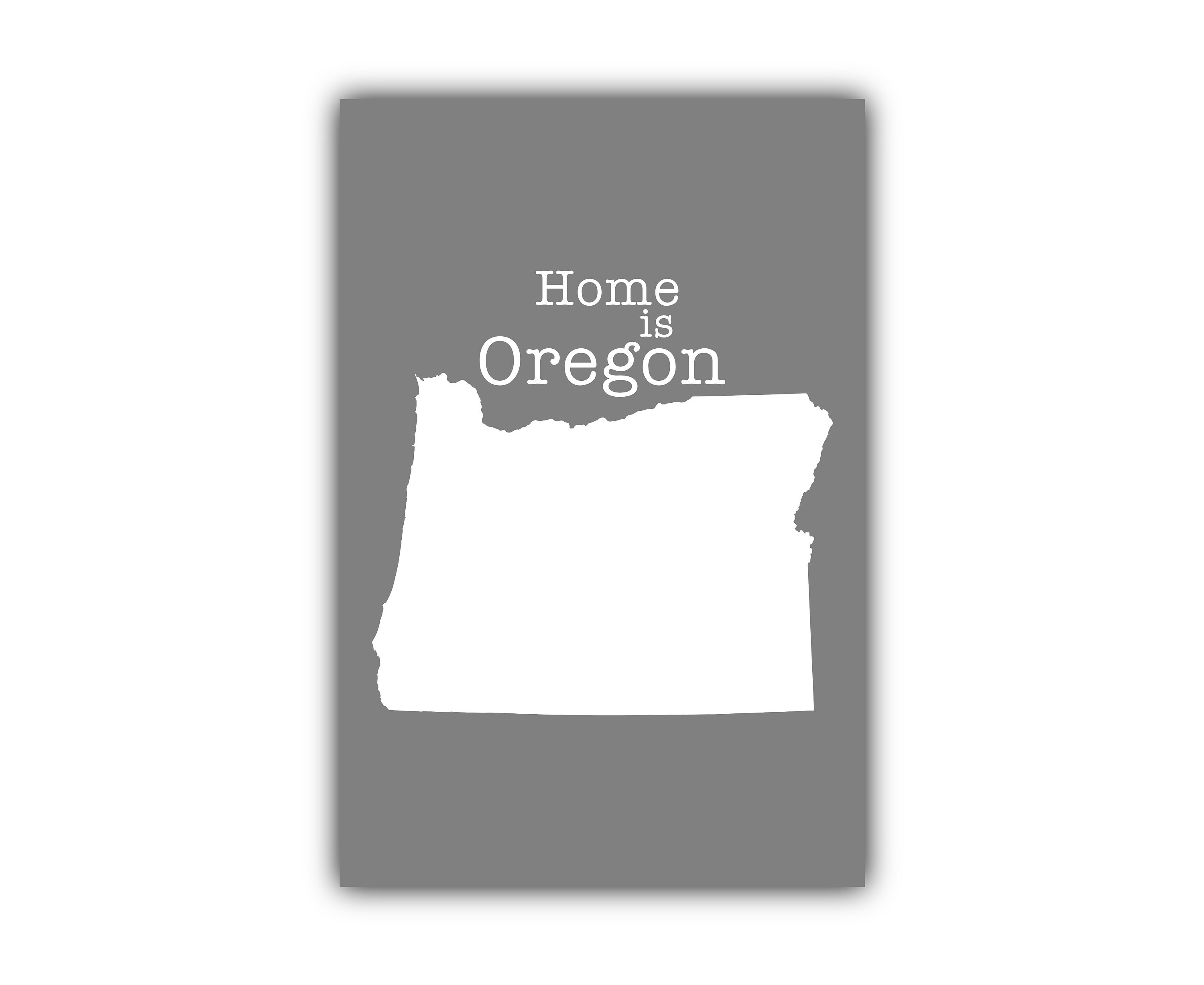 Oregon Map Wall Art Oregon Modern Map Poster Print City Map | Etsy