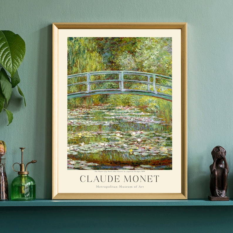 Claude Monet Painting Prints, Museum Gallery Exhibition Poster, Claude ...
