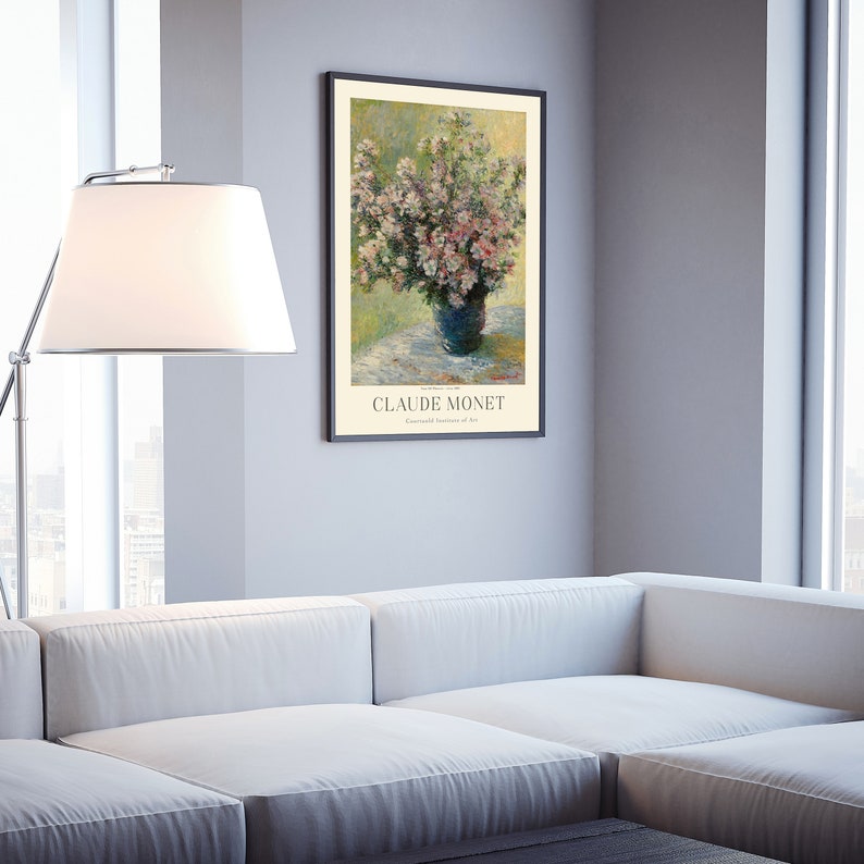 Claude Monet Painting Prints, Museum Gallery Exhibition Poster, Claude ...