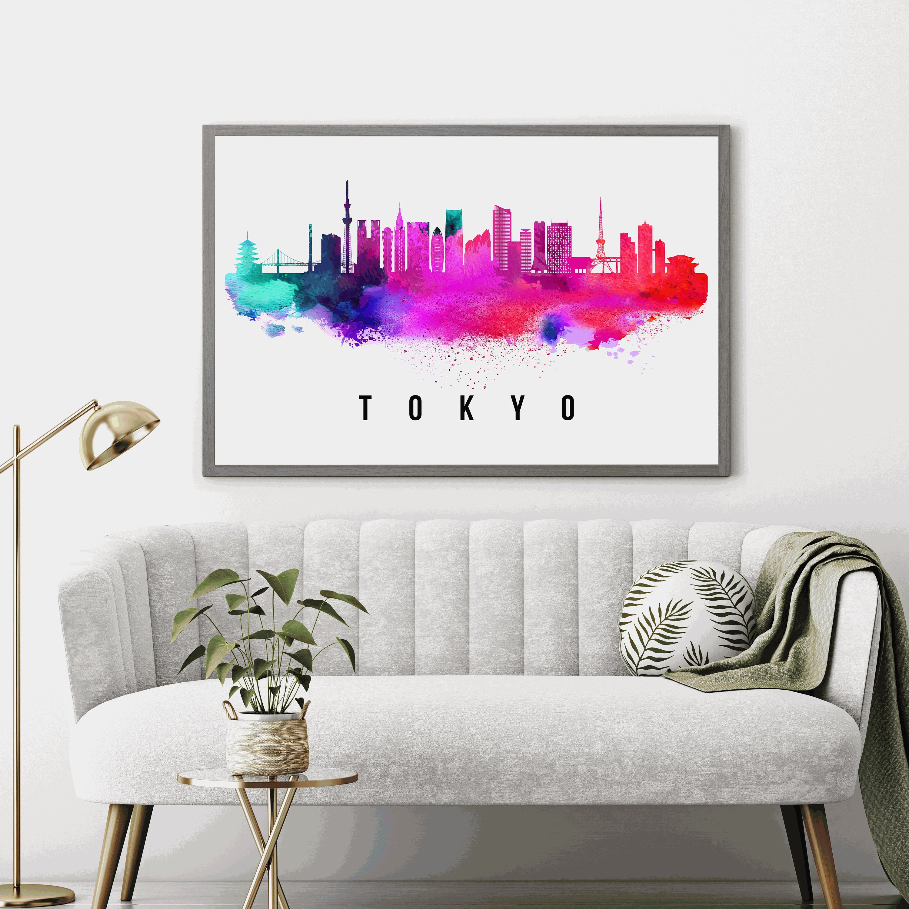 TOKYO JAPAN Poster Skyline Poster Cityscape and Landmark - Etsy