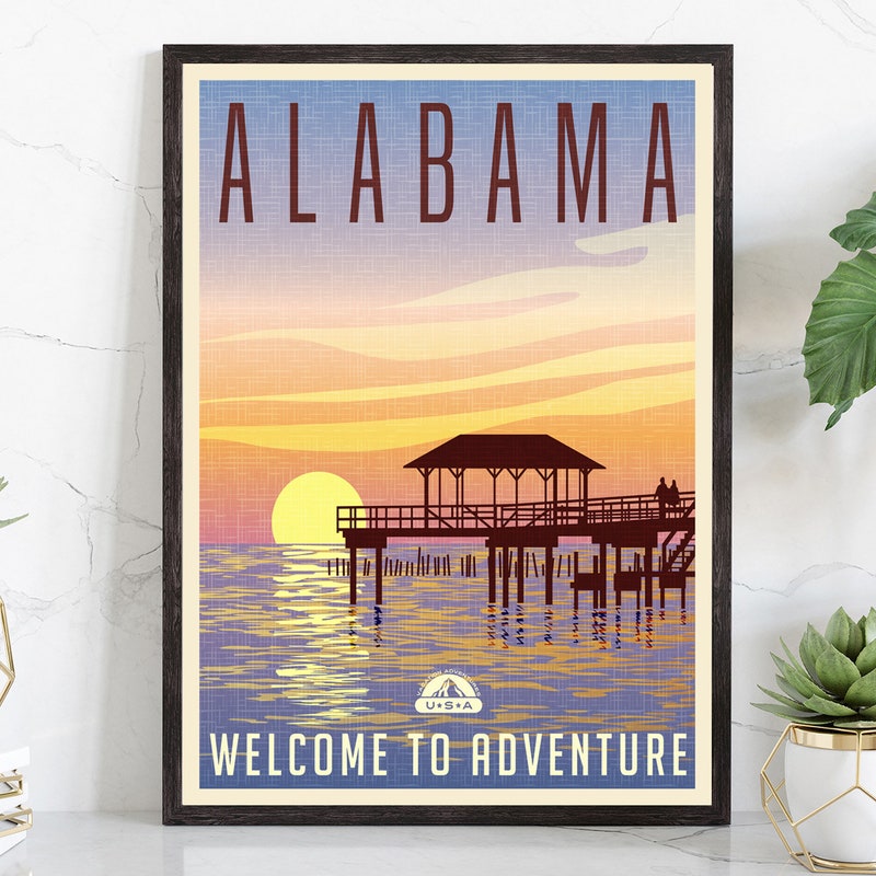 Alabama Poster - Etsy