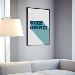 Keep Going, Gym Poster, Gym Quote, Gym Décor, Home Gym, Home Gym Décor ...