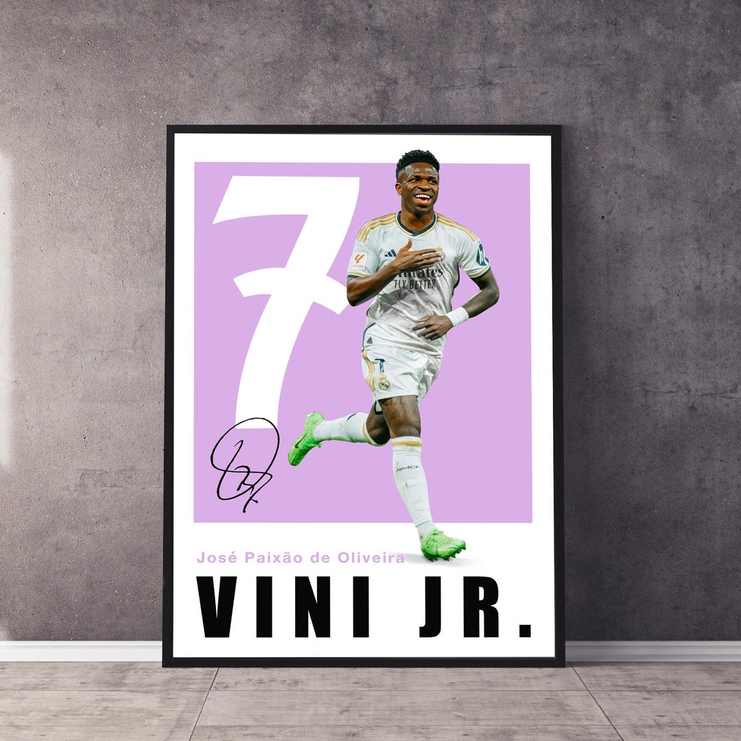 Vini Jr Posters, Famous Soccer Players, Vinicius Junior, Brazilian ...