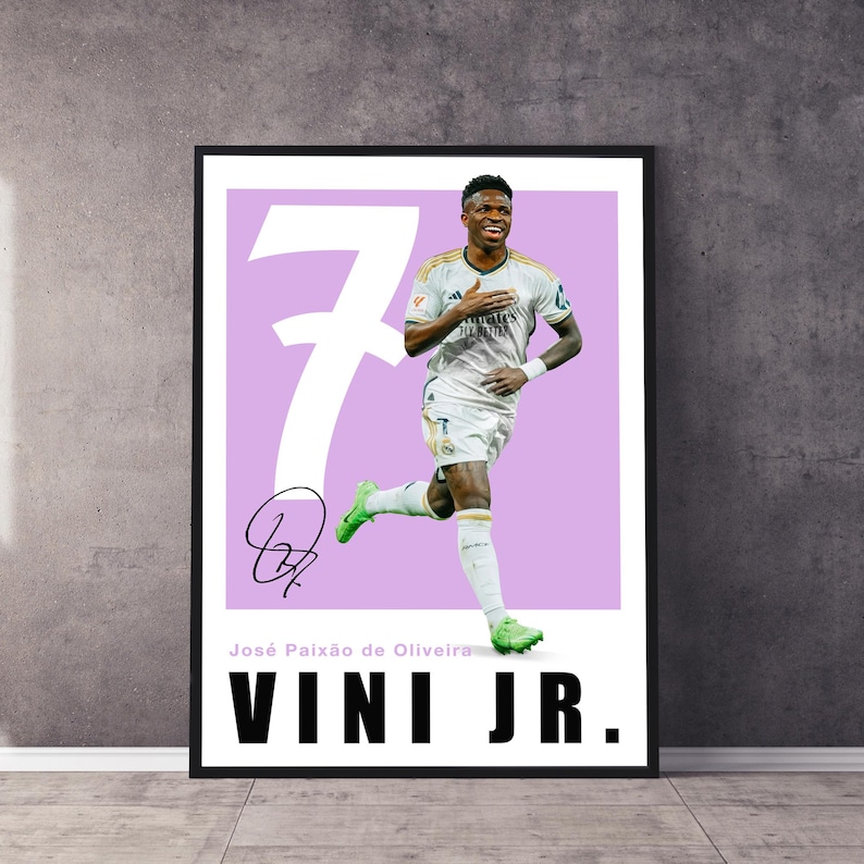 Vini Jr Posters, Famous Soccer Players, Vinicius Junior, Brazilian ...