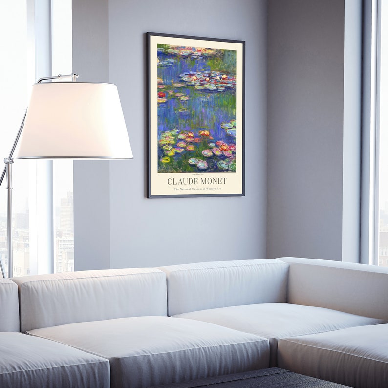 Claude Monet Painting Prints, Museum Gallery Exhibition Poster, Claude ...