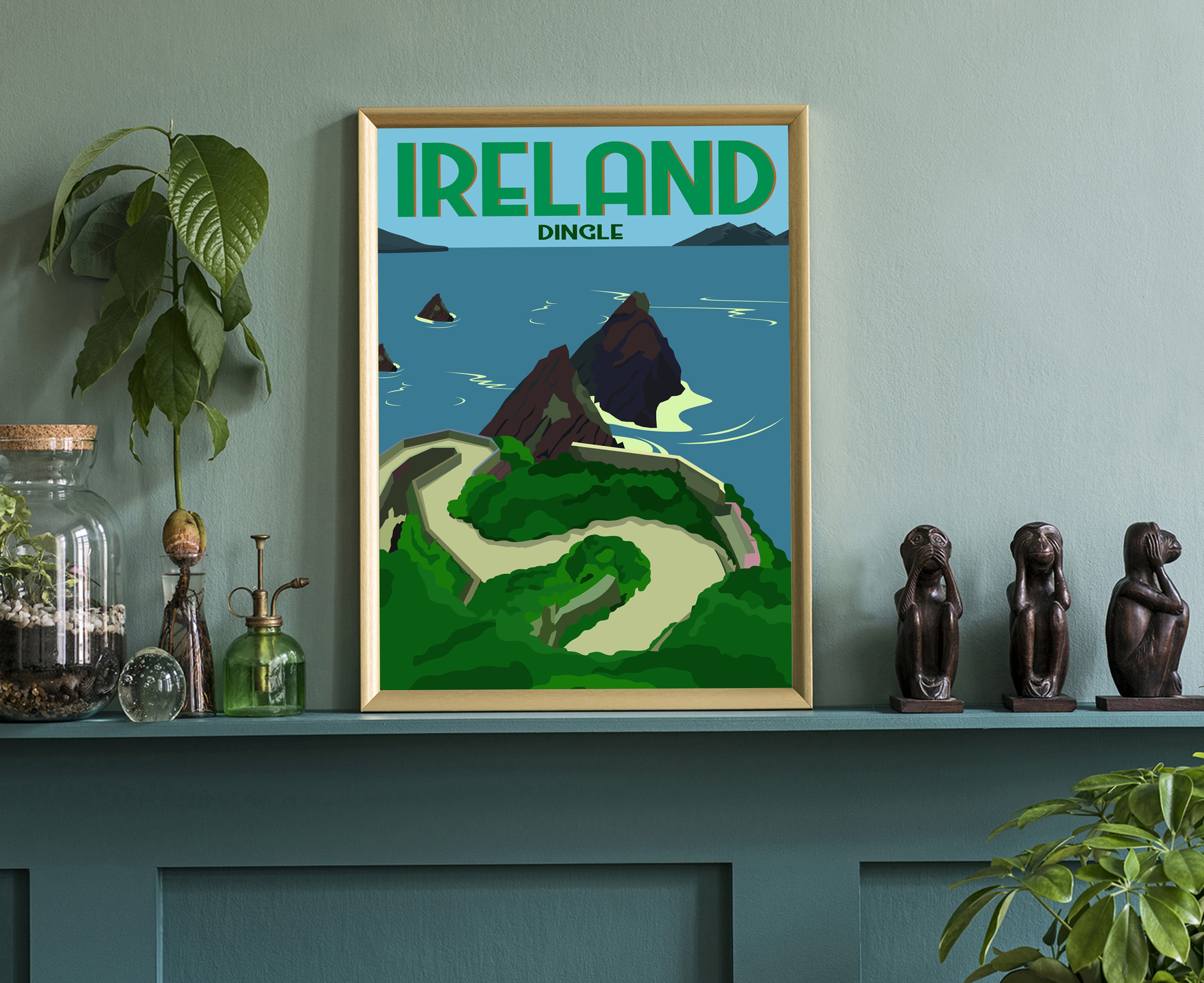 IRELAND POSTER Ireland Travel Poster Wall Art Ireland - Etsy